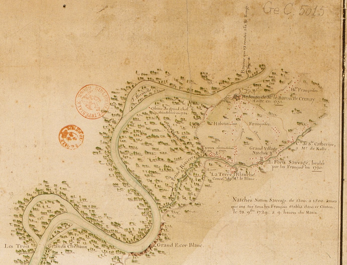 Early Maps of Colonial Natchez