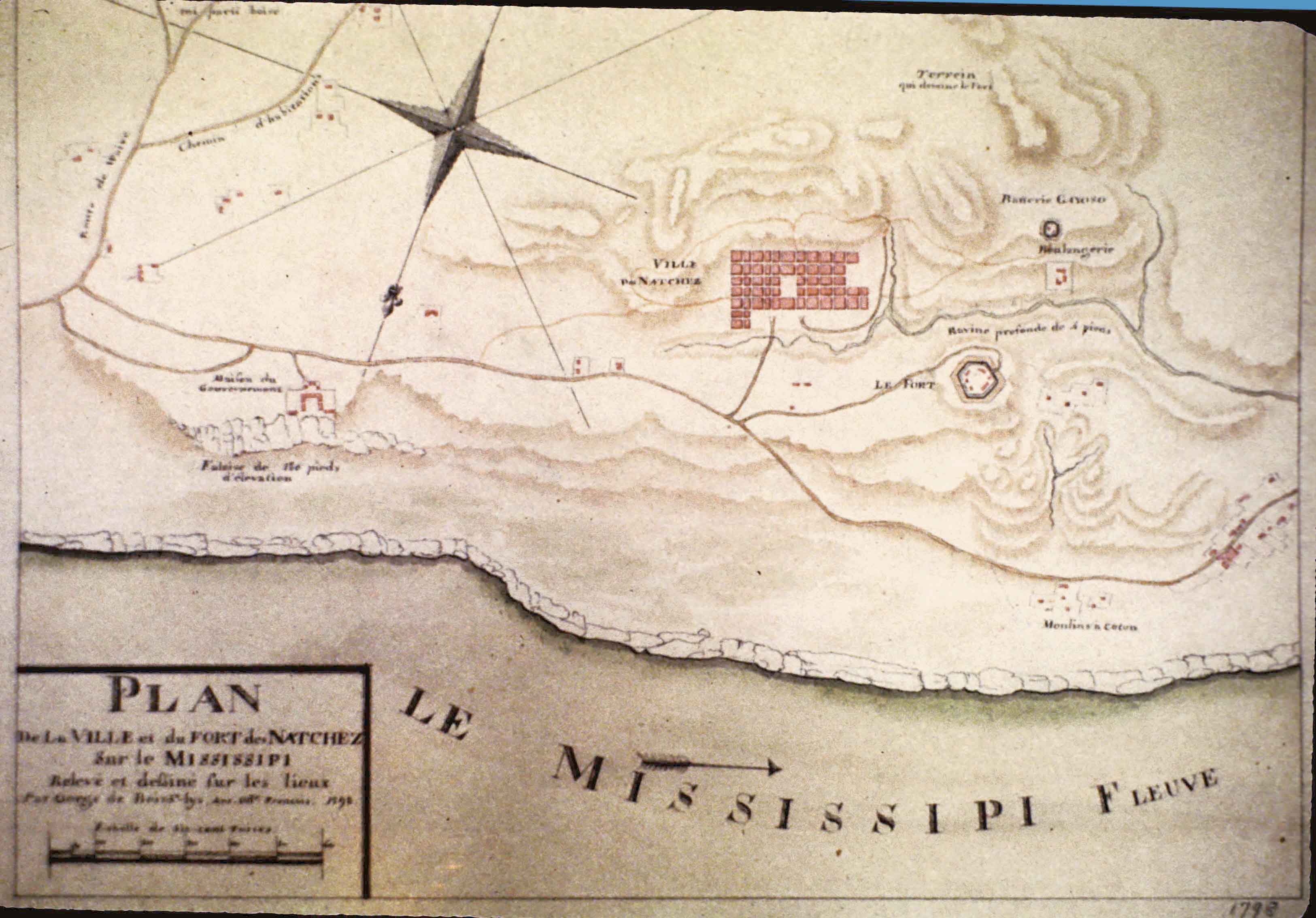 Early Maps of Colonial Natchez
